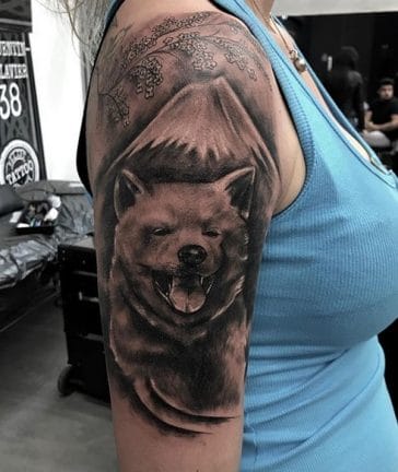 14 Amazing Akita Inu Tattoo Designs - Page 2 of 3 - PetPress