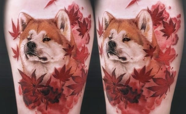 The 14 Coolest Akita Inu Tattoo Designs In The World - PetPress