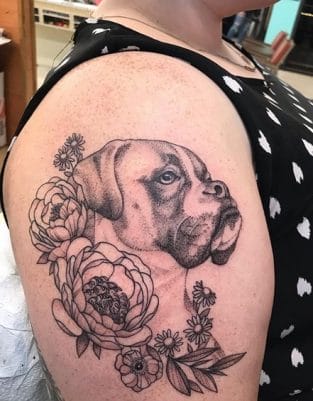 14 Realistic Boxer Tattoos Inspired By The True Friendship - PetPress
