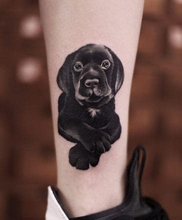 The 14 Most Realistic Labrador Retriever Tattoos Ever - PetPress