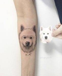 14 Samoyed Tattoos to Celebrate Your Four-Legged Best Friend - PetPress