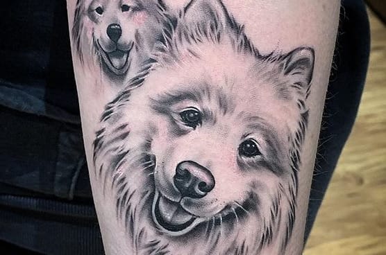 15 Tattoo Design Ideas For Samoyed Lovers - Page 3 of 3 - PetPress