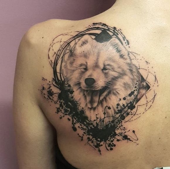 15 Tattoo Design Ideas For Samoyed Lovers - Page 3 of 3 - PetPress
