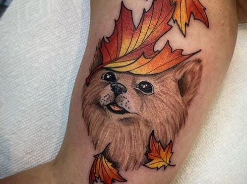 14 Amazing Pomeranian Tattoo Ideas For Every Taste - PetPress