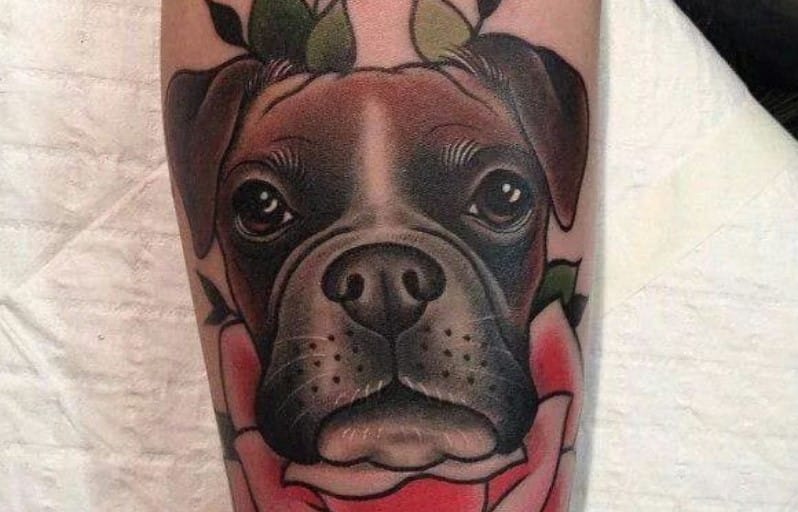 28 Best Boxer Dog Tattoo Designs - PetPress