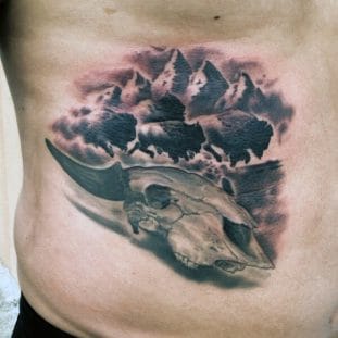 17 Buffalo Skull Tattoo Designs for Men & Women - PetPress