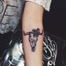 17 Buffalo Skull Tattoo Designs for Men & Women - PetPress