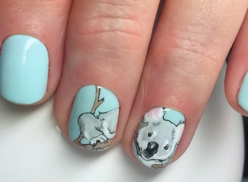 14 Impressive Koala Manicure Designs 2020 - PetPress