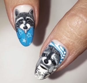 14 Awesome Raccoon Manicure Designs 2020 - PetPress