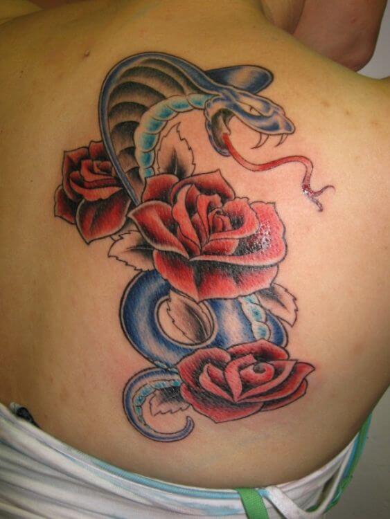 20 Snake And Rose Tattoo Designs & Ideas For Tattoo Lovers