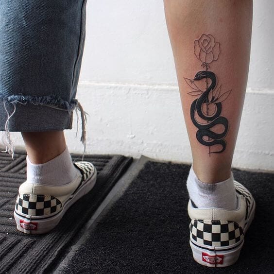 20 Snake And Rose Tattoo Designs & Ideas For Tattoo Lovers