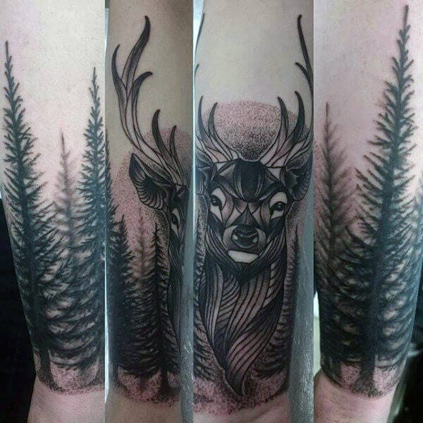 25+ Realistic Stag Tattoo Designs You Must See - PetPress
