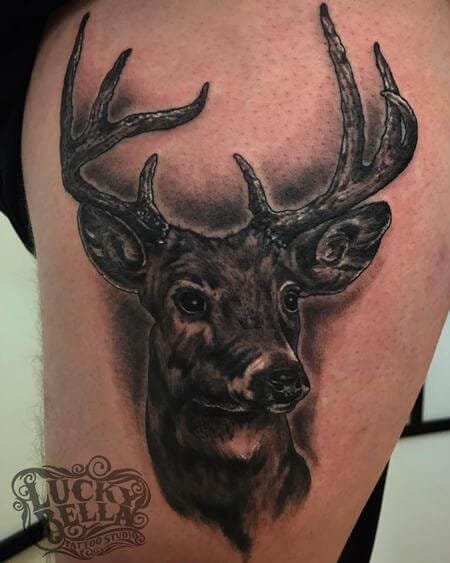 15 Inspiring Buck Tattoo Designs - PetPress