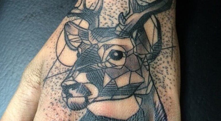 14 Best Deer Tattoo Designs On Hand - PetPress