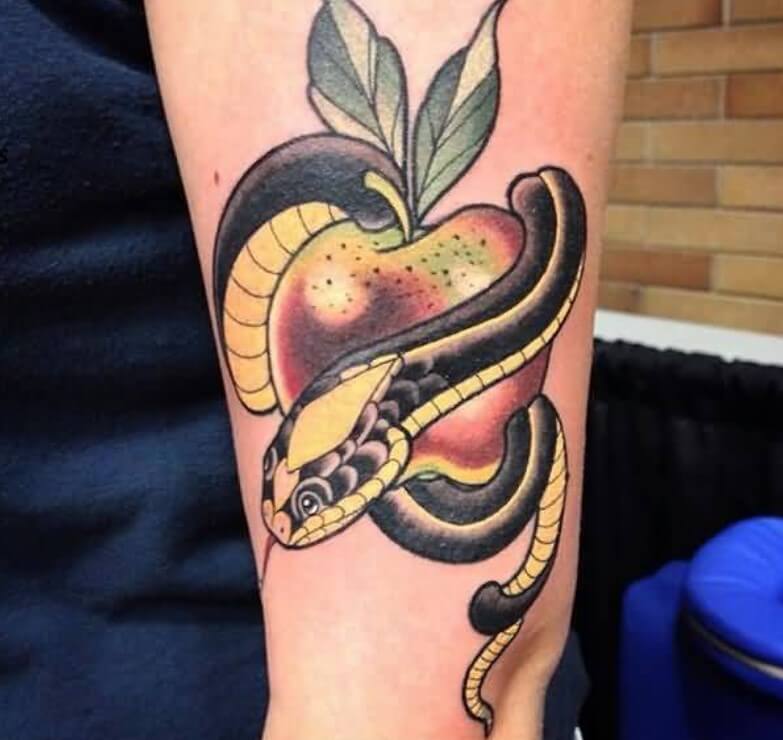 15+ Snake & Apple Tattoo Designs That Could Inspire You