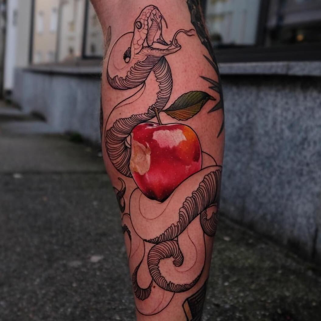 15+ Snake & Apple Tattoo Designs That Could Inspire You