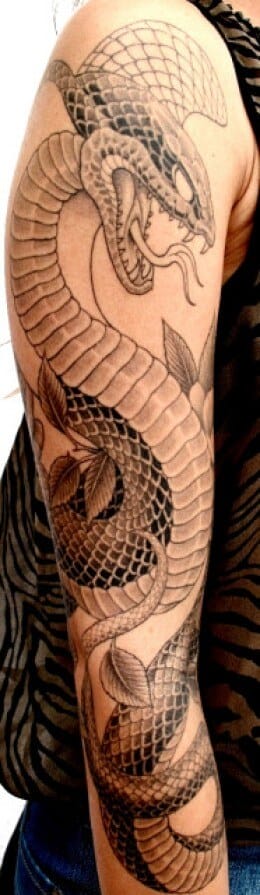 17 Snakes Wrapped Around Arm Tattoo Designs & Ideas - PetPress