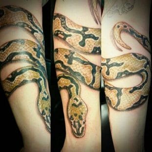 17 Snakes Wrapped Around Arm Tattoo Designs & Ideas - PetPress