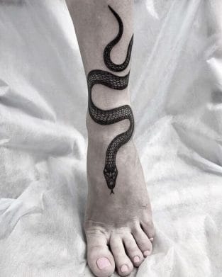 25 Snake Tattoos For Foot And Meanings - PetPress