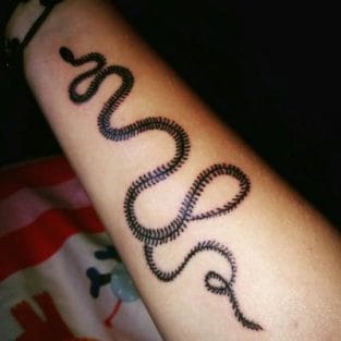 15 Snake Skeleton Tattoo Designs & Ideas - PetPress