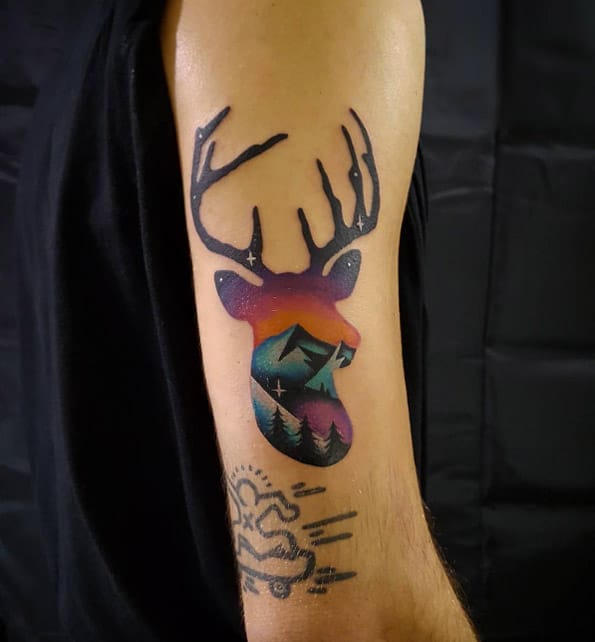 23 Best Stag Head Tattoo Designs and Ideas - PetPress