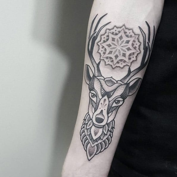 23 Best Stag Head Tattoo Designs and Ideas - PetPress