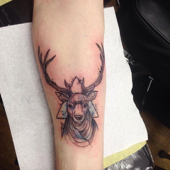 23 Best Stag Head Tattoo Designs and Ideas - PetPress