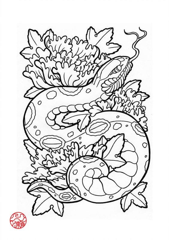 15+ Traditional Japanese Snake Tattoo Designs - PetPress