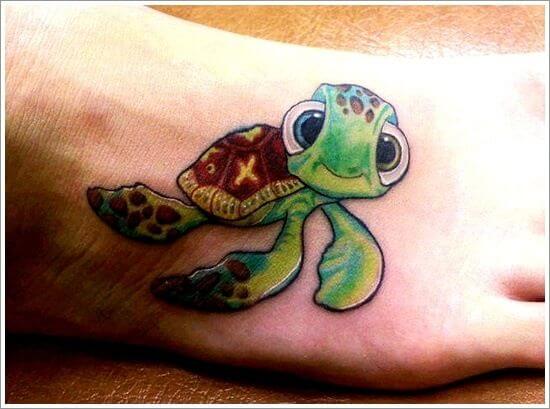 15+ Best Turtle Foot Tattoo Designs - PetPress