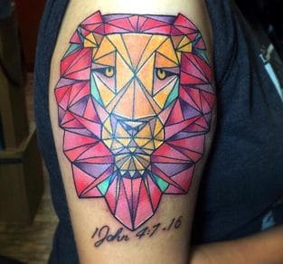 12+ Best Colorful Lion Tattoo Designs - PetPress