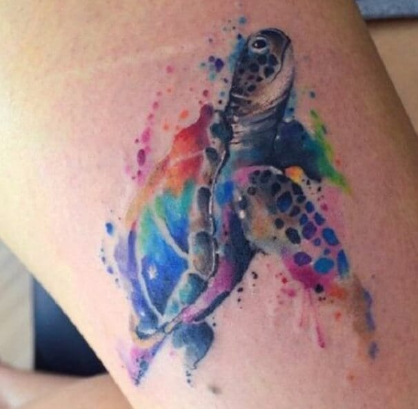 15+ Colorful Turtle Tattoo Designs - Page 3 of 3 - PetPress