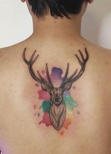 Top 15+ Deer Tattoo Ideas - Back Tattoo Designs - PetPress
