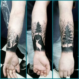 Top 15+ Deer & Tree Tattoo Designs - PetPress