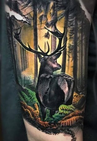 Top 15+ Deer & Tree Tattoo Designs - PetPress