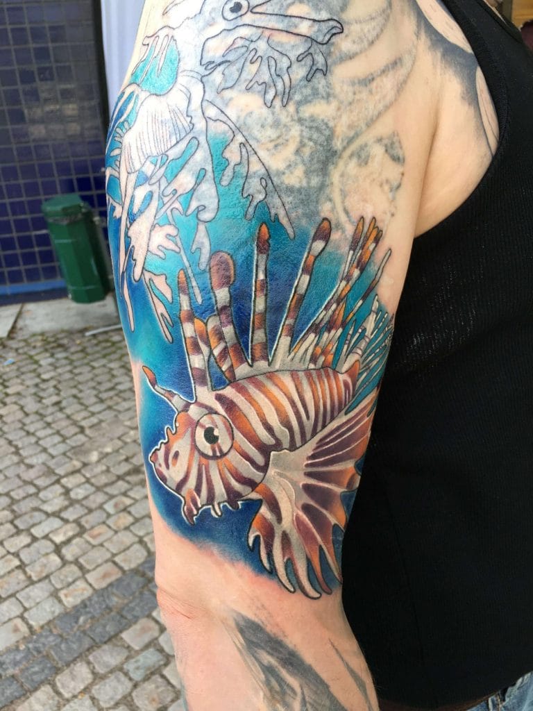 12+ Best Lionfish Tattoo Designs and Ideas - PetPress