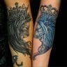 12+ Best Matching Lion Tattoo Designs - PetPress