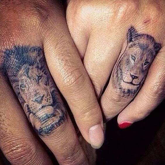 12+ Best Matching Lion Tattoo Designs - PetPress