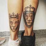 12+ Best Matching Lion Tattoo Designs - PetPress