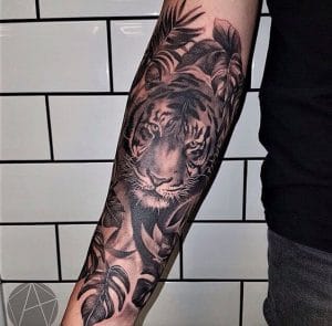 17+ Realistic Forearm Tattoo Ideas – Tiger Tattoo Designs - PetPress