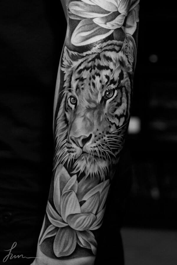 15+ Best Sleeve Tattoo Designs – Tiger Tattoo Ideas - PetPress