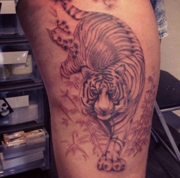 16+ Best Tiger Tattoo Designs For Thigh - PetPress