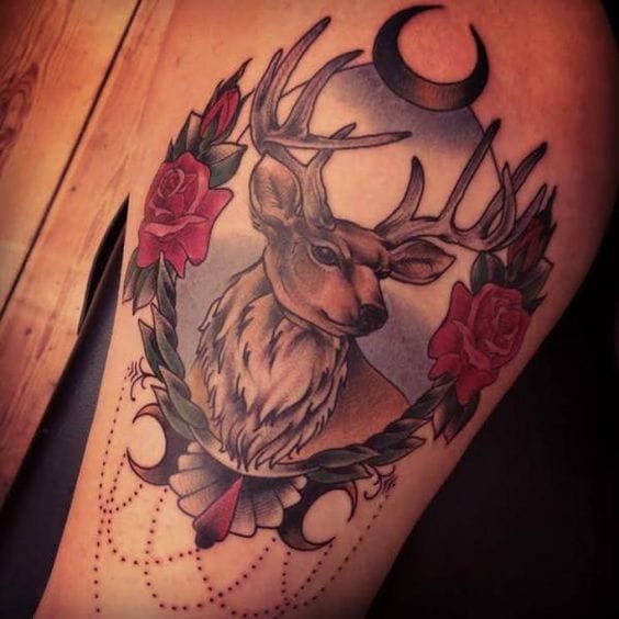 12+ Traditional Stag Tattoo Designs - PetPress