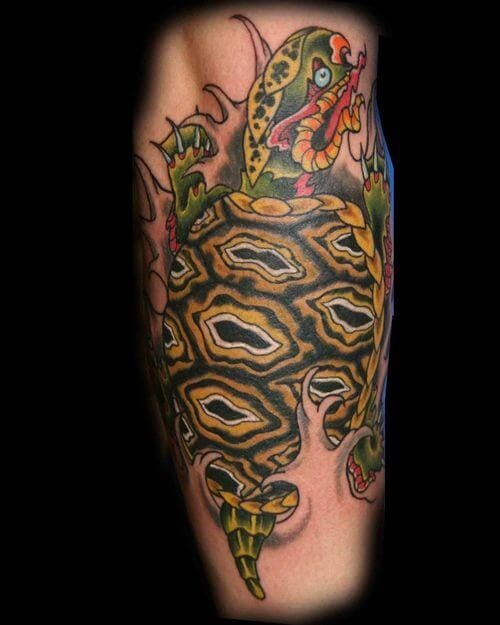 12+ Traditional Turtle Tattoo Designs - PetPress