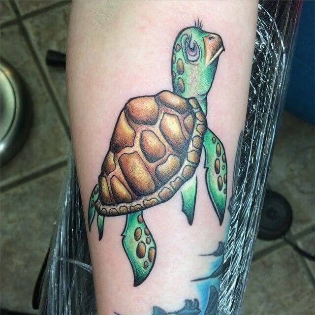 12+ Traditional Turtle Tattoo Designs - PetPress