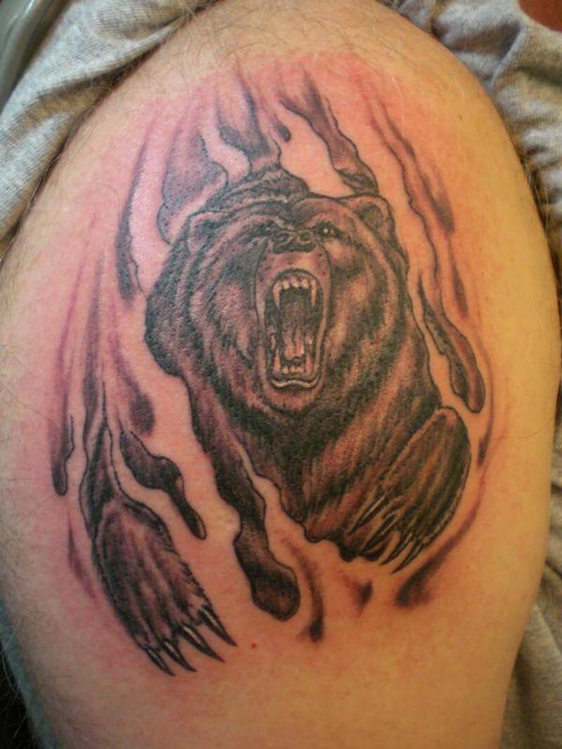 12+ Angry Bear Tattoo Designs - PetPress