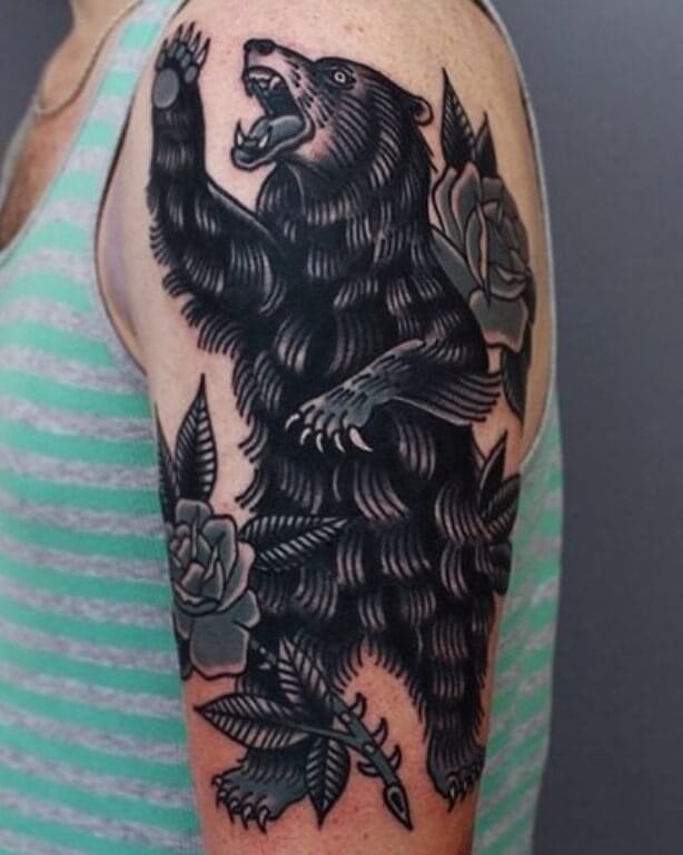 12+ Best Bear Arm Tattoo Designs - PetPress