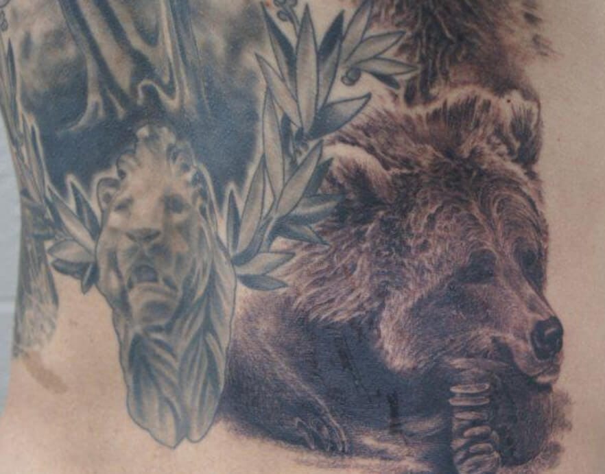 12+ Bear Back Tattoo Designs - PetPress