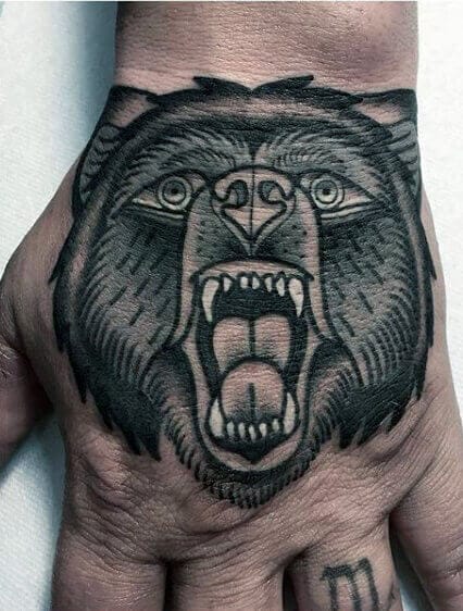 15+ Bear Hand Tattoo Designs and Ideas - PetPress