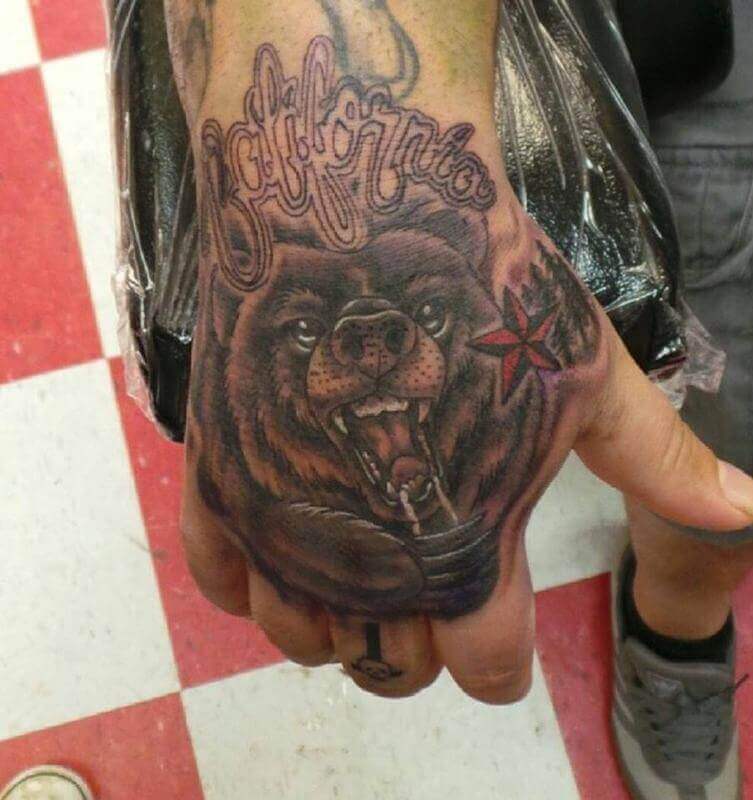 15+ Bear Hand Tattoo Designs and Ideas - PetPress
