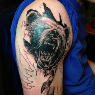 12+ Bear Shoulder Tattoo Designs and Ideas - PetPress